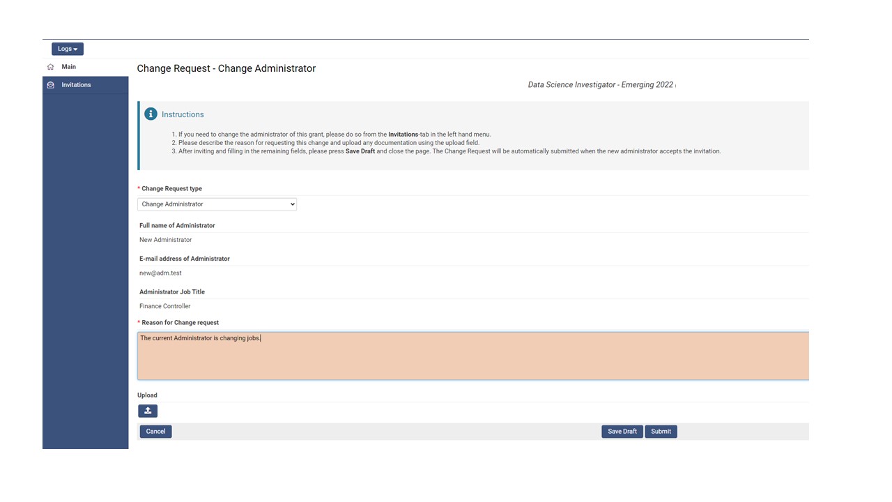 How to change Administrator – NORMA Help Center